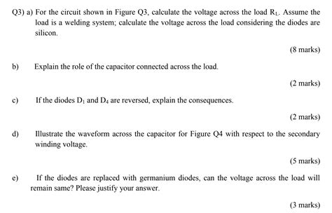 Solved Q3 A For The Circuit Shown In Figure Q3 Calculate