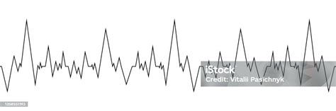 Cardiogramme Sur Fond Blanc Pouls Cardiaque Symbole Cardio Illustration