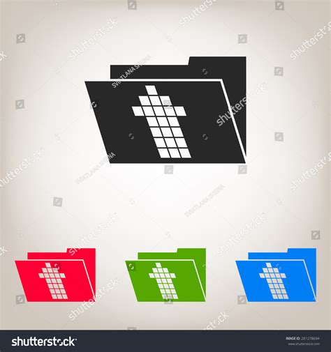 Folder Arrow Icon Stock Vector Royalty Free 281278694 Shutterstock