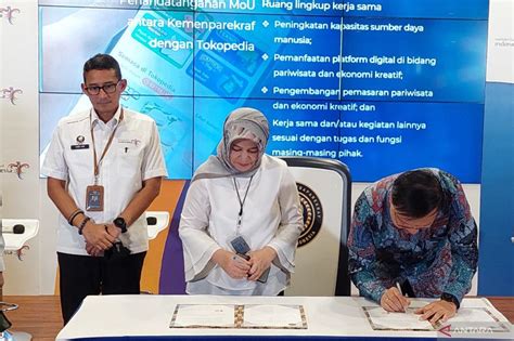 Kemenparekraf Kerja Sama Dengan Tokopedia Dalam Upaya Adaptasi Digital