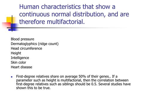 Ppt Multifactorial And Polygenic Inheritance Powerpoint Presentation Id 6088112