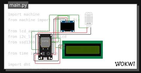 LCD OLED DHT22 Wokwi ESP32 STM32 Arduino Simulator