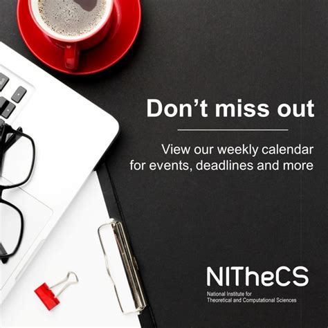 National Institute For Theoretical And Computational Sciences On