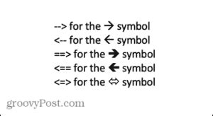 How To Type Arrows In Word