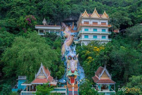 วัดบ้านถ้ำ กาญจนบุรี วัดบนเขา เดินลอดปากมังกร เสริมความปัง