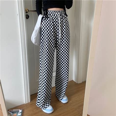 Vogueพร้อมส่งกางเกงขายาวลายตาราง3สี เอวสม็อคสีพาสเทลน่ารัก A Ku333 01 665s8ko5zx Thaipick