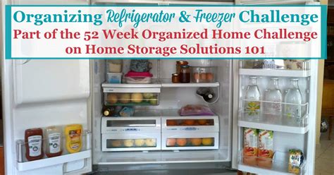Organizing Refrigerator And Freezer Challenge Step By Step Instructions