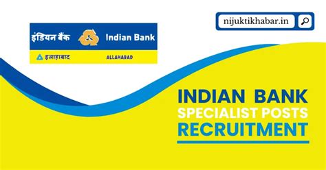 Indian Bank So Recruitment 2024 Apply Online For Specialist Posts In