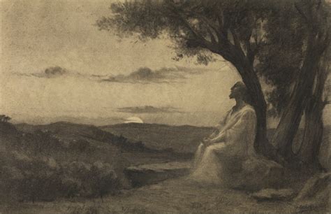 Cristo Sul Monte Degli Ulivi Meditazione Al Tramonto Osbert Alphonse