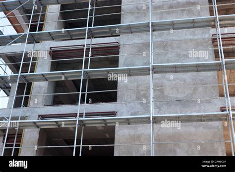 Work Is Being Done On The Construction Of A New Building They Use Various Tools And Equipment