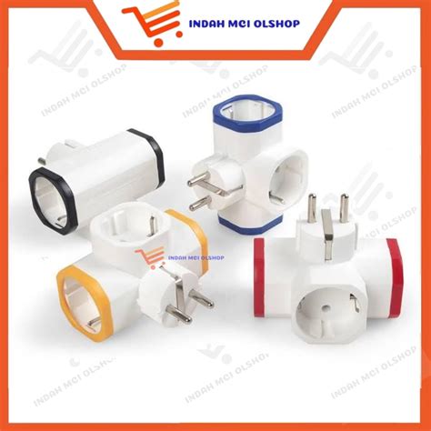 Steker T Arde Loyal Cok Cabang Colokan Lobang Colokan Cabang Lazada Indonesia