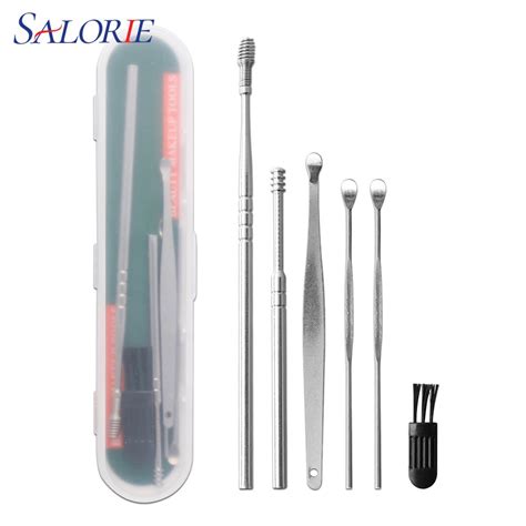 Salorie Stainless Steel Spiral Ear Pick Spoon Tool Ear Wax Remover