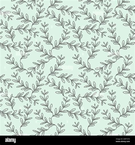 Seamless Leafy Branches Seamless Pattern Stock Vector Image And Art Alamy