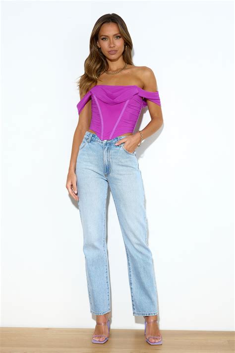 Snatched Up Crop Top Purple Hello Molly