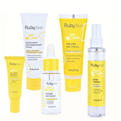 Linha Ruby Skin On Off Kit Completo Ruby Rose 5 Itens Shopee Brasil