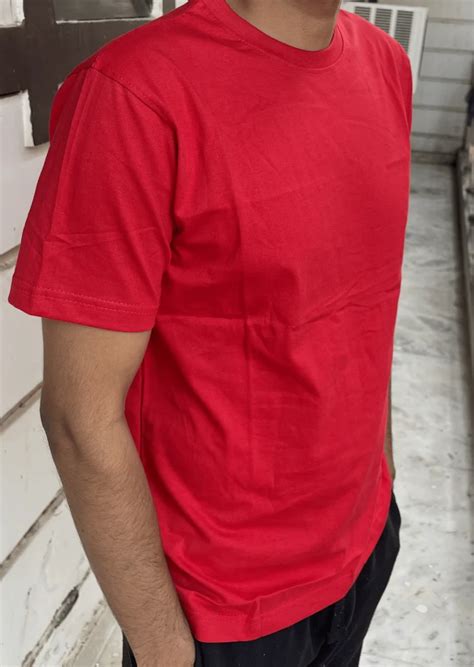 Cotton Round Neck Plain T Shirt At Rs 180 Round Neck Men T Shirt In
