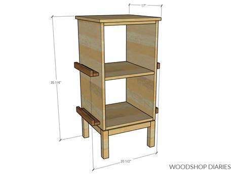 Revolving Bookshelf Plans
