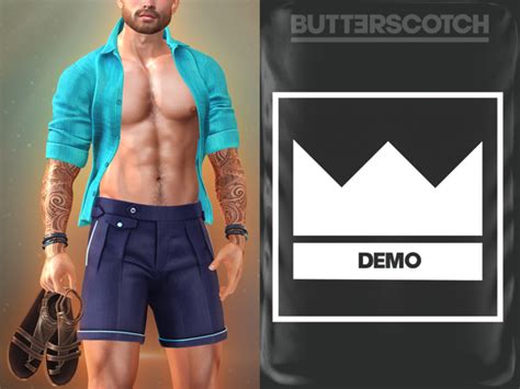 Second Life Marketplace Butterscotch Nathan Shirt Demo