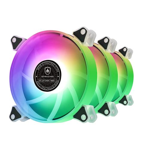 Case Fans Argb 3 Packs Gtracing Gaming Chair
