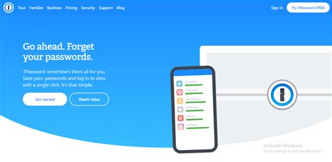 1password Homepage
