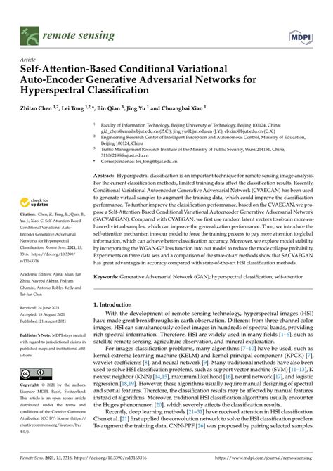 Pdf Self Attention Based Conditional Variational Auto Encoder