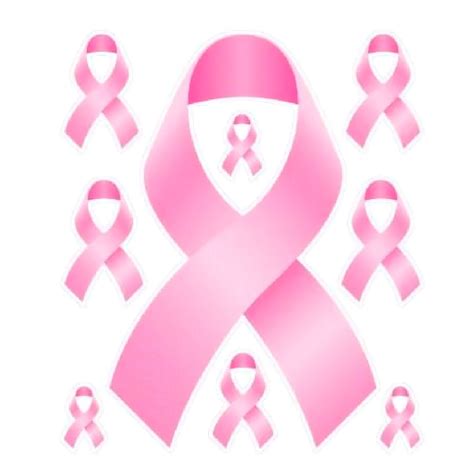 Pink Ribbon Window Clings Pink Ribbon Occasion And Event Party