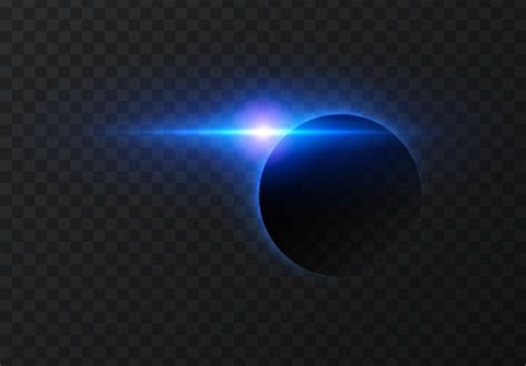 Eclipse Realistic Composition Royalty Free Vector Image