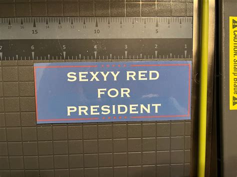 Sexyy Red Car Bumper Sticker Presidential Election Funny Parody