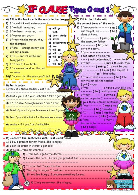 IF CLAUSE 0 1 English ESL Worksheets Pdf Doc