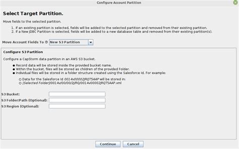 S Partition Configuration Capstorm Learning Center