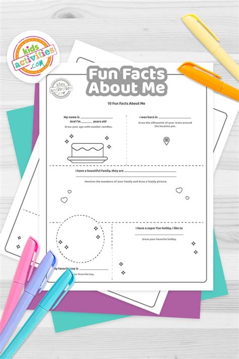 Facts About Me About Me Template Templates Facts 52 Off
