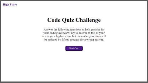 GitHub Bthalpin Code Quiz