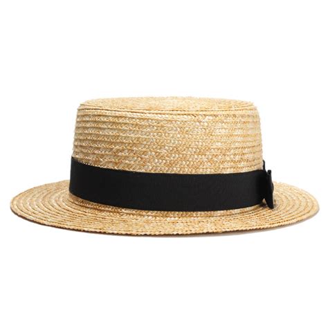 China Natural Straw Boater Hat Suppliers Manufacturers And Factory