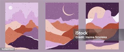 미니멀리스트 풍경 가을 보호 풍경 추상 산 현대 미적 배경 풍경 스톡 벡터 그림입니다 스톡 벡터 일러스트 레이 션 0명에 대한 스톡 벡터 아트 및 기타 이미지 Istock