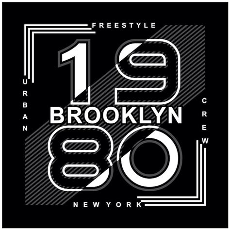 Premium Vector Nyc Brooklyn Typography For Print Illustration T Shirt