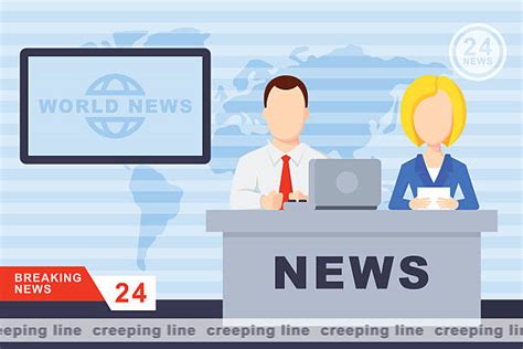 Best Newscaster Illustrations Royalty Free Vector Graphics And Clip Art