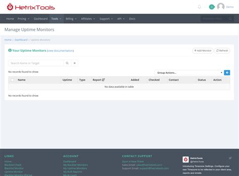 Free Uptime Monitoring Hetrixtools