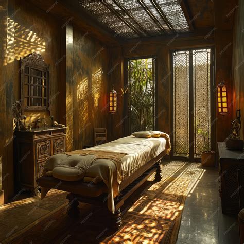 Premium Photo Spa Salon Interior Massage Room Indian Aesthetic Spa Salon