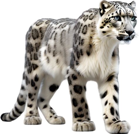 Ai Generated Watercolor Painting Of A Cute Snow Leopard 42377226 Png