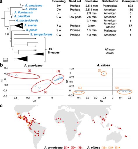 Characteristics Of Diploid Species A Development And Germplasm Data