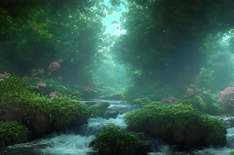 3d Render Digital Art Fantasy Natural Environment High Quality