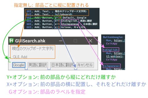 Autohotkey Guiコマンドで作る検索翻訳アプリ
