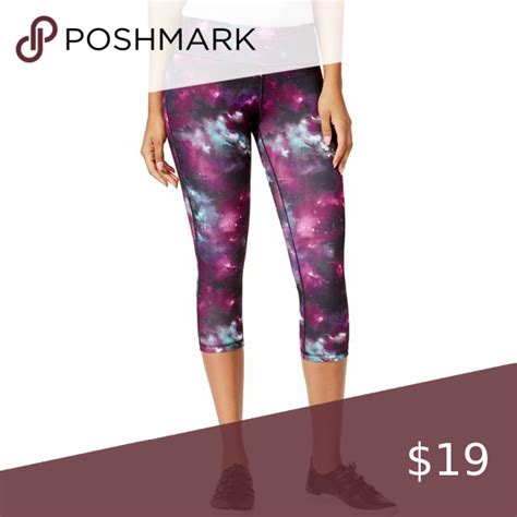 Supernova Workout Capri Pants Printed Athletic Leggings Nwt Ideology