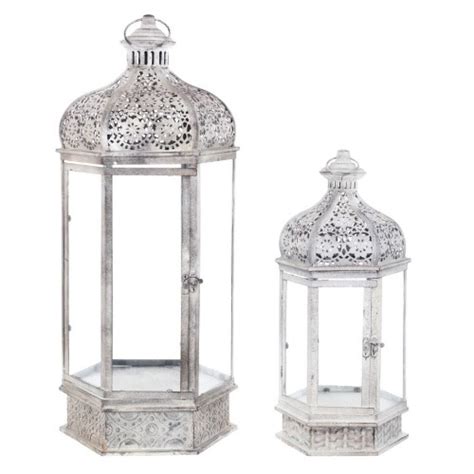 Set2 Lantern Lanternscandelabra Blanc Mariclo Milano