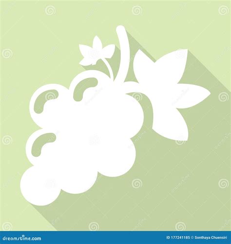 Iconos Planos Para Ilustraciones Vectoriales De Uva Ilustración del