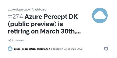 Azure Percept Dk Public Preview Is Retiring On March 30th 2023