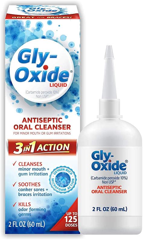 Gly Oxide Liquid Antiseptic Oral Cleanser 2 Fl Oz