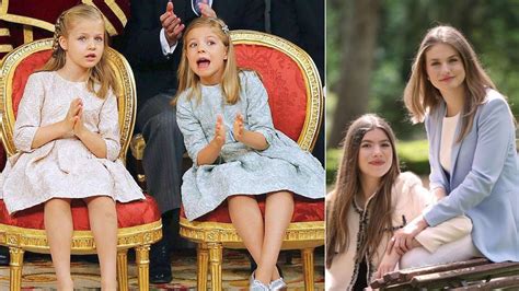 Leonor Und Sofía Von Spanien Zwei Kleine Infantinnen Sind Inzwischen Junge Frauen Panorama