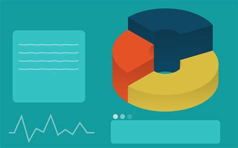 Premium Vector D Pie Chart For Data Analysis Isometric