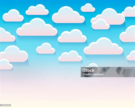 Stylized Clouds Theme Image 5 Stock Illustration Download Image Now